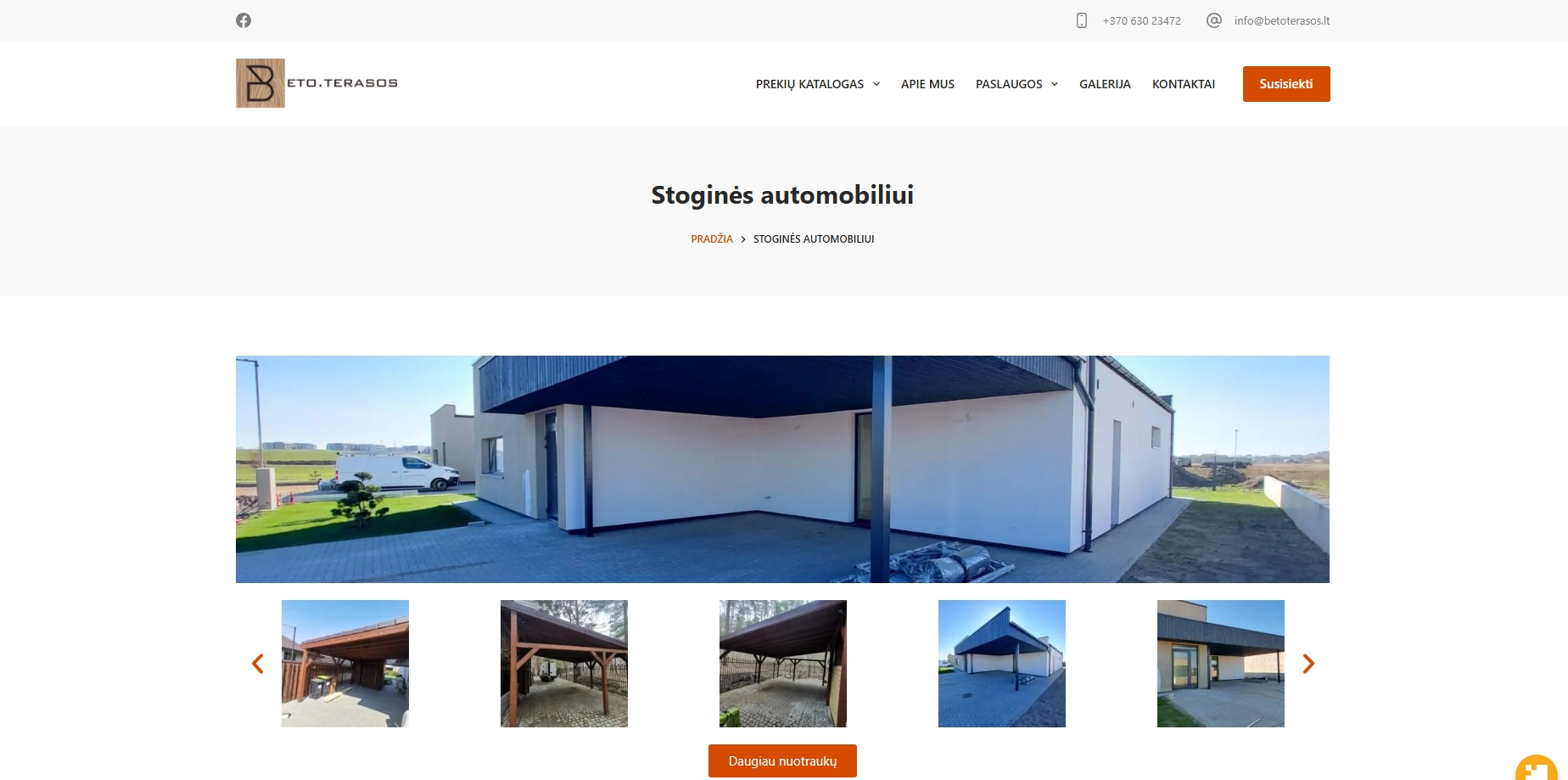 Stoginės automobiliui Klaipėda | Aliuminis